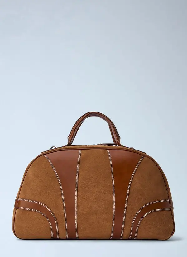 Dries Van Noten Suede Duffle Bag