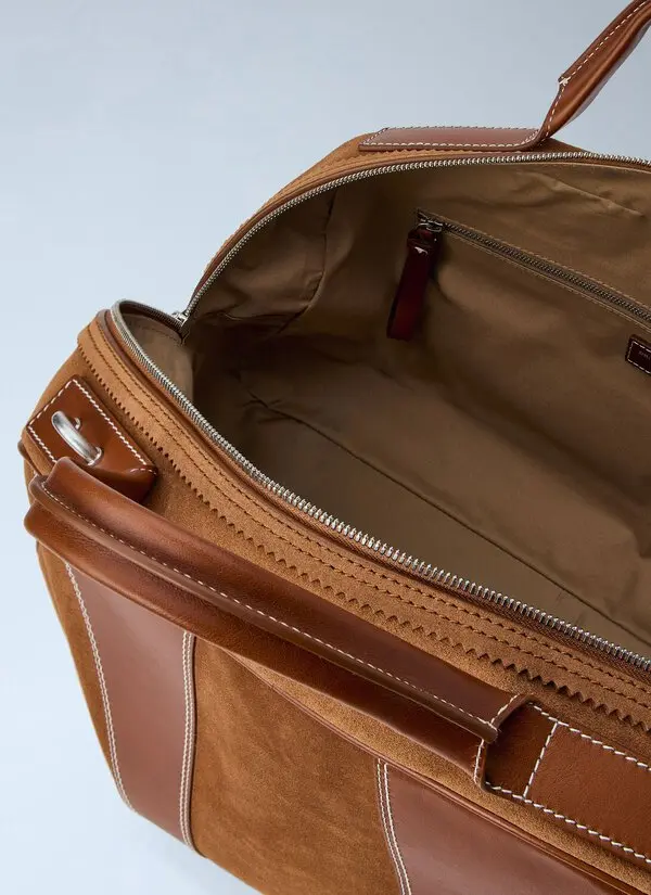 Dries Van Noten Suede Duffle Bag