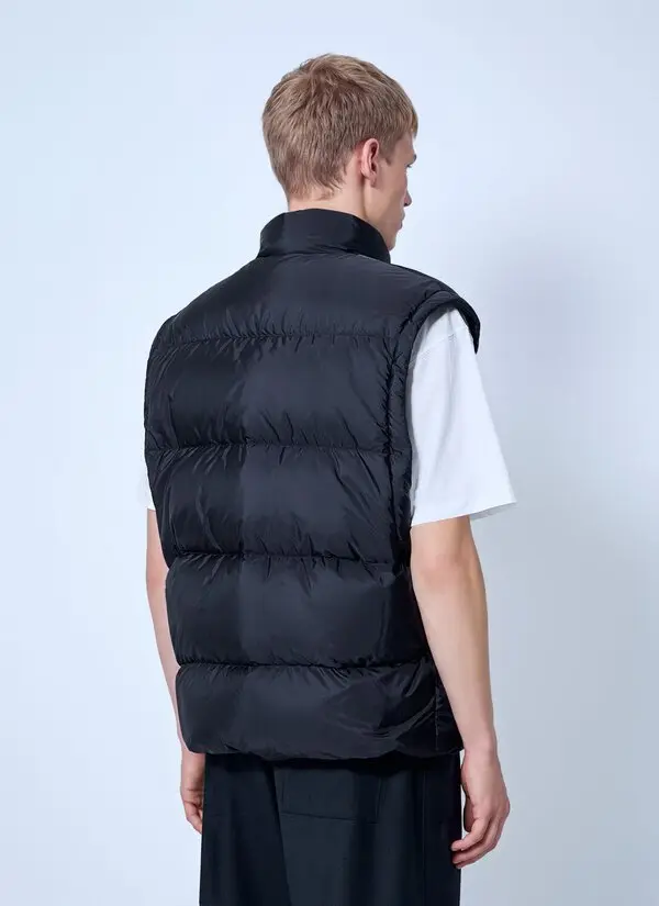 Prada Re-nylon Down Jacket With Removable Sleeves