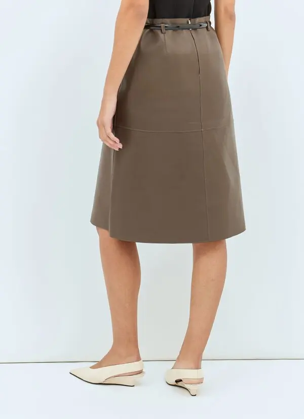 TOTEME Double Leather Skirt