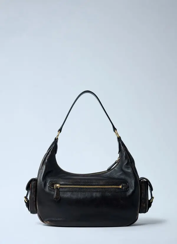 Miu Miu Pocket Leather Shoulder Bag