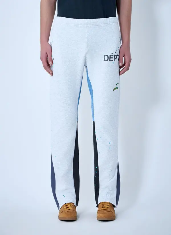 GALLERY DEPT. Logo Painted Flare Sweatpants - Grey
