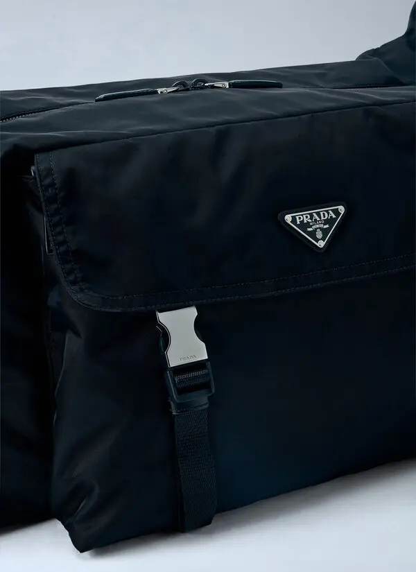 Prada Explore Re-nylon And Leather Duffel Bag