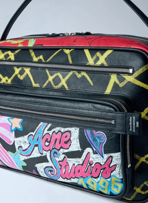 Acne Studios Camero Camera Punk Printed Shoulder Bag