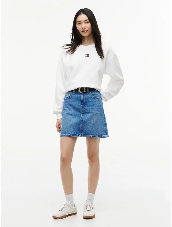 Tommy Hilfiger High-rise Denim Mini Skirt - Denim Medium
