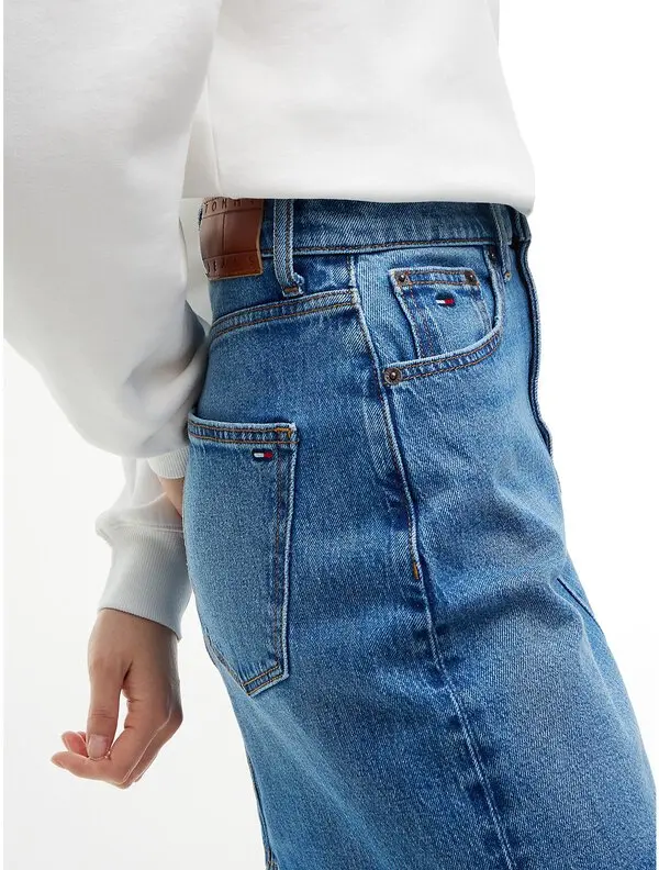 Tommy Hilfiger High-rise Denim Mini Skirt