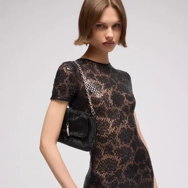 Gucci Aperitivo Crystal Medium Shoulder Bag Leather
