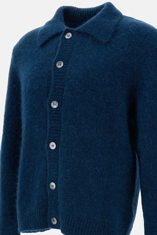 SUNFLOWER Alpaca Cardigan - Blu