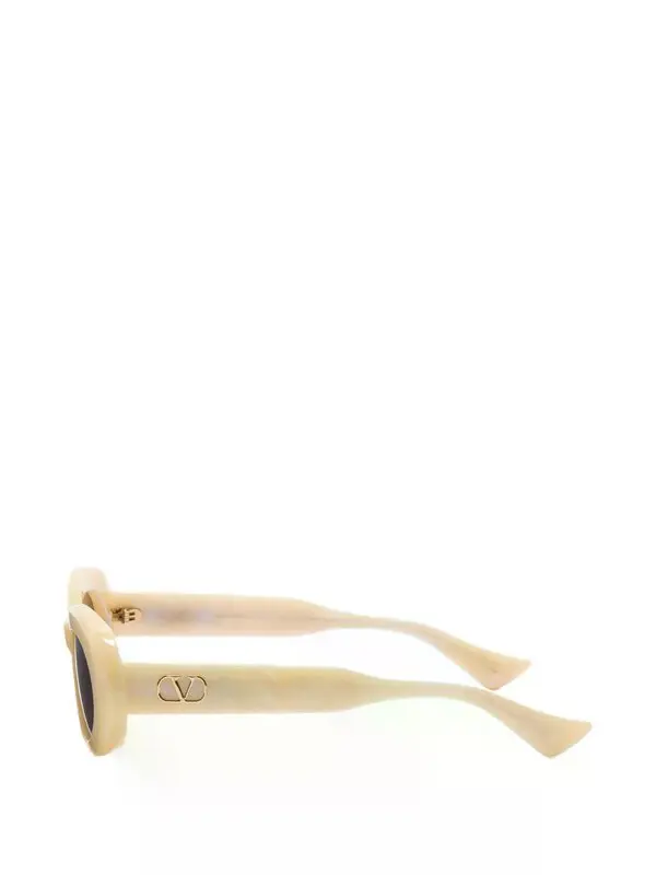 Valentino Garavani Vlogo Oval-frame Sunglasses
