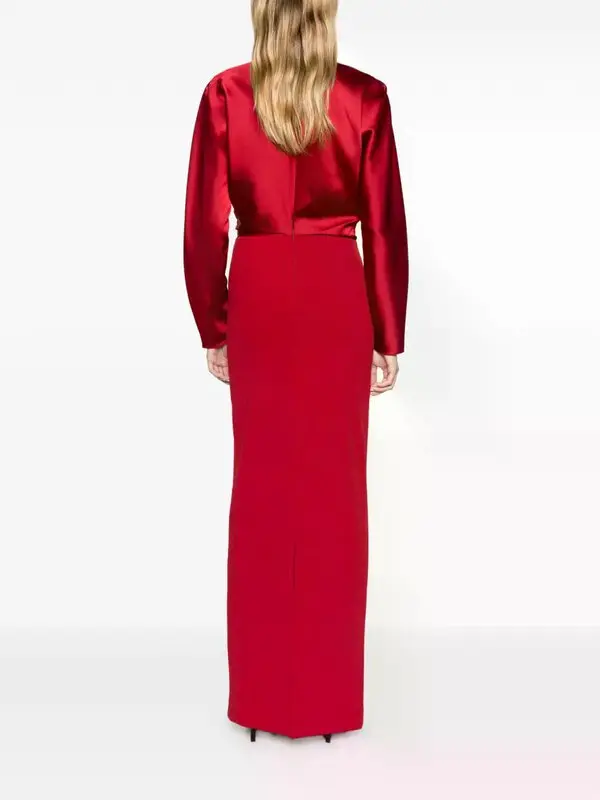 Solace London The Sedgewick Maxi Dress In Ruby