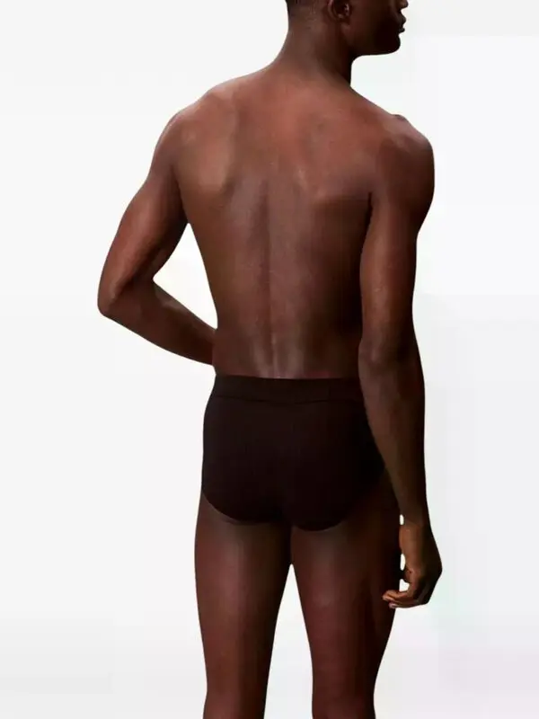 Calvin Klein Heritage Logo-patch Ribbed Briefs