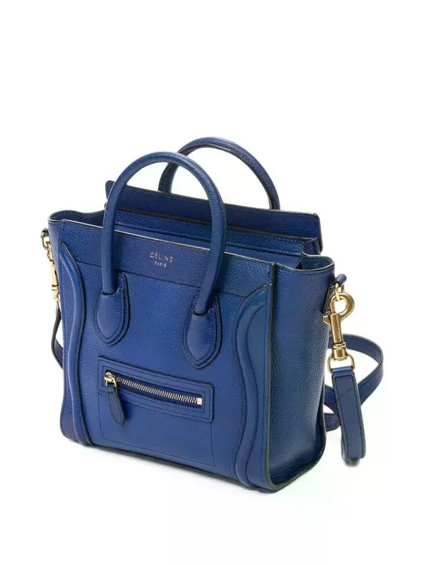 Celine Nano Luggage Grained Leather Tote Bag