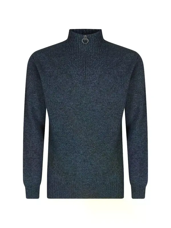 Barbour Essential Quarter-zip Jumper - Blue