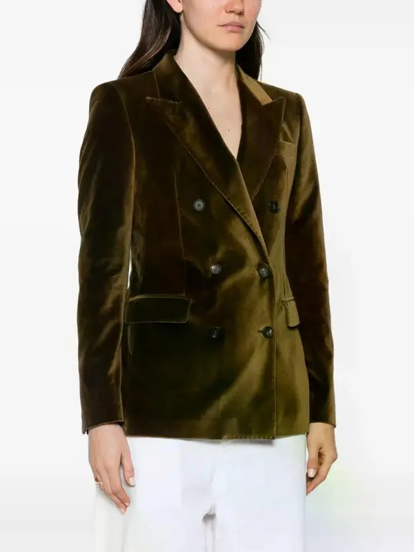 Tagliatore Double-breasted Velvet Blazer