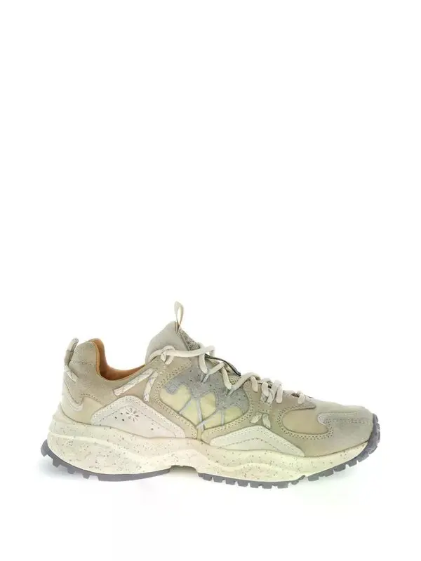 FLOWER MOUNTAIN Yamabushi Uni Panelled Speckled-sole Sneakers - Neutrals