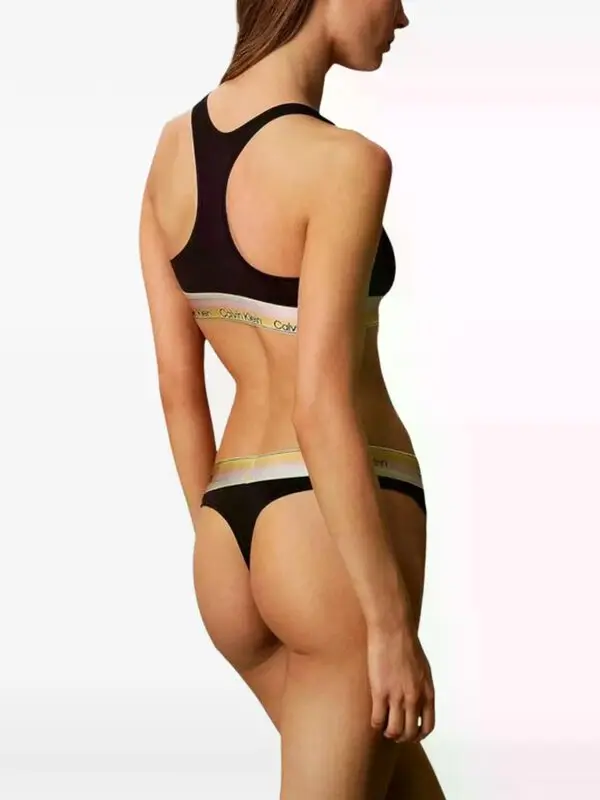Calvin Klein Icon Logo-tape Racerback Bra