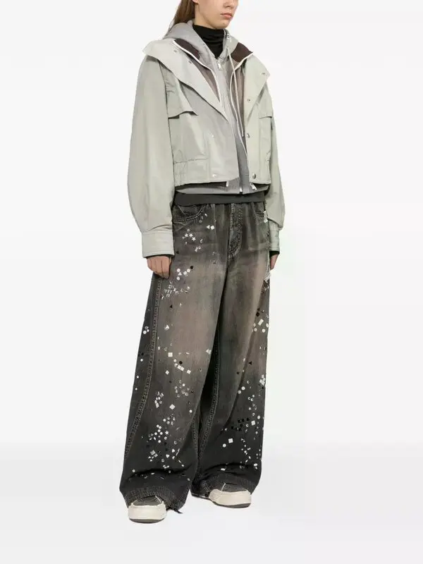 Mihara Yasuhiro Embellished Wide-leg Pants
