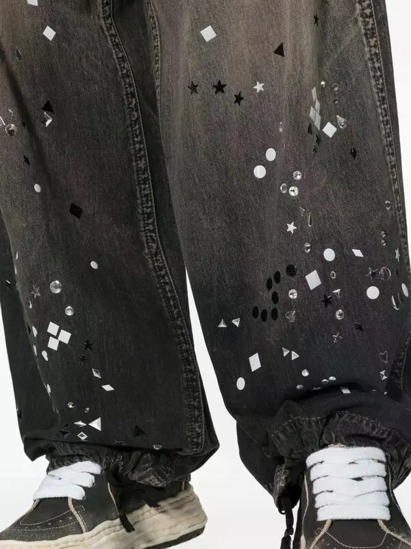 Mihara Yasuhiro Embellished Wide-leg Pants