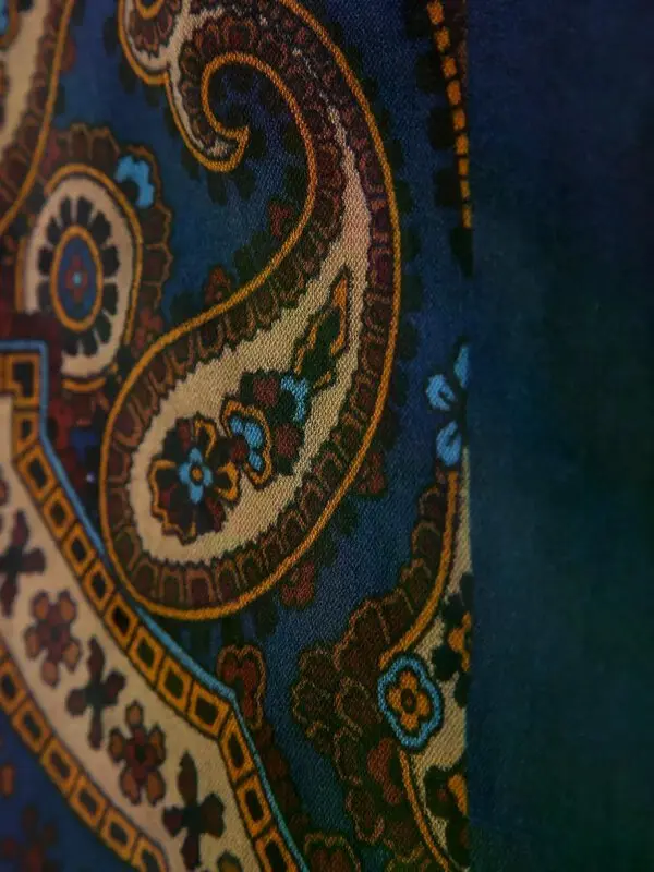 DELL'OGLIO Paisley-print Fringed Scarf