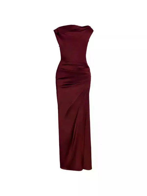 Proenza Schouler Isaline Dress In Crepe Satin - Red