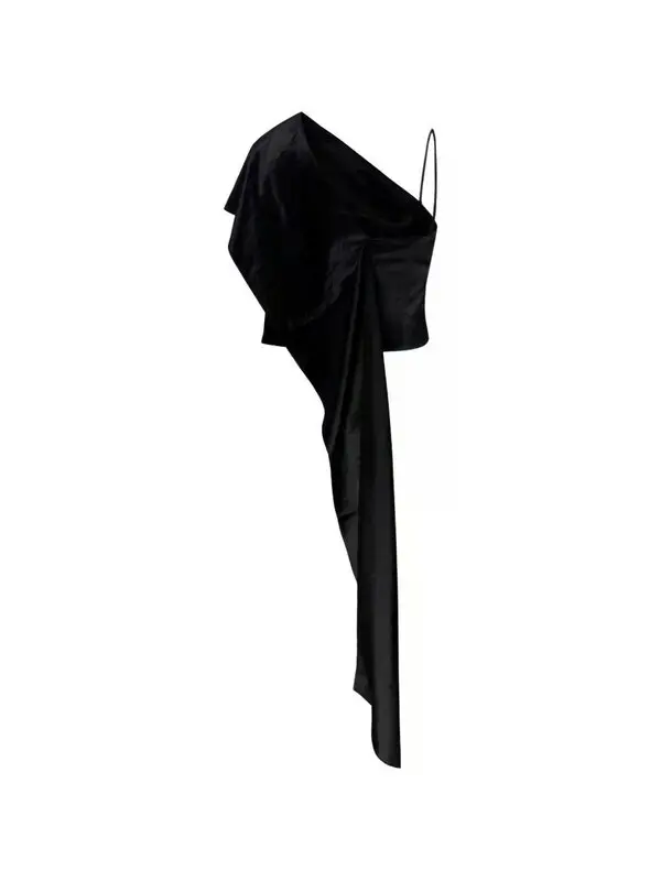 FORTE_FORTE Duchesse One-shoulder Draped Top