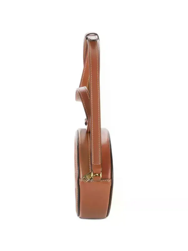 Celine Cuir Triomphe Oval Shoulder Mini Bag