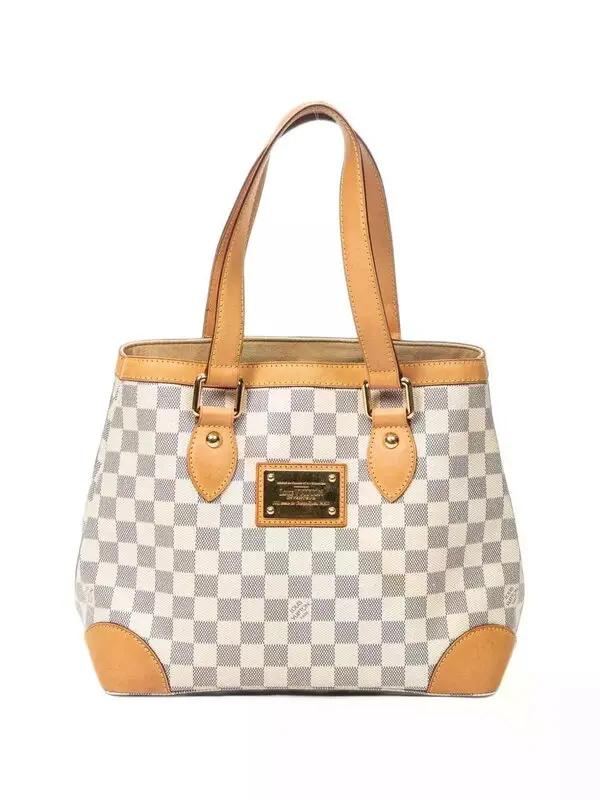 LOUIS VUITTON Pm Damier Azur Hampstead Tote Bag - Neutrals