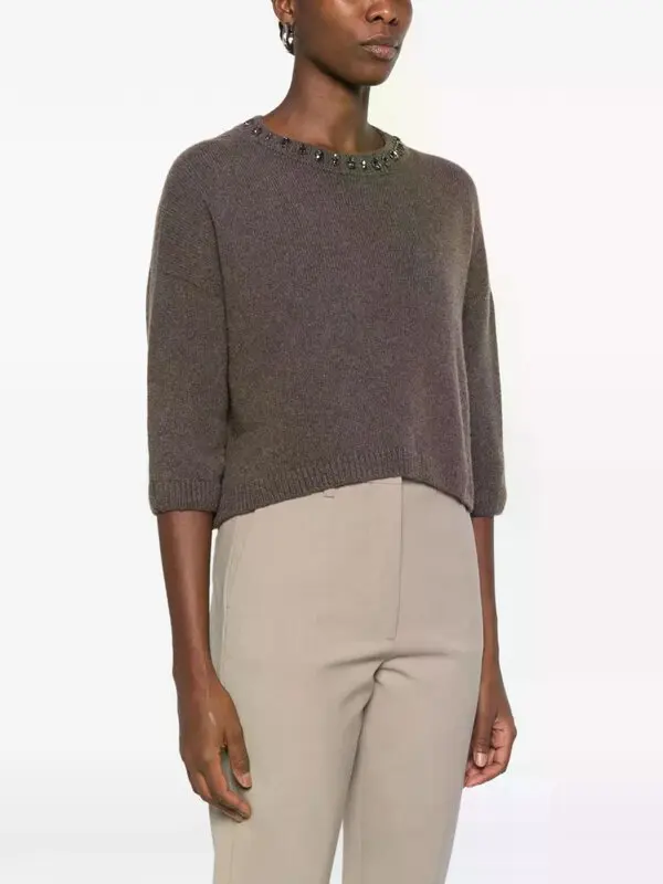 Liviana Conti Crystal-embellished Sweater