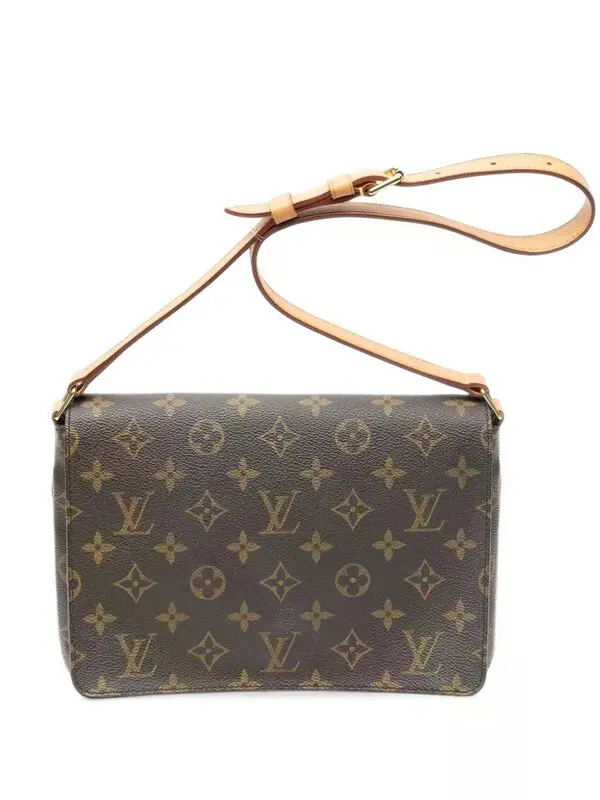 LOUIS VUITTON Musette Tango Monogram Canvas Shoulder Bag - Brown