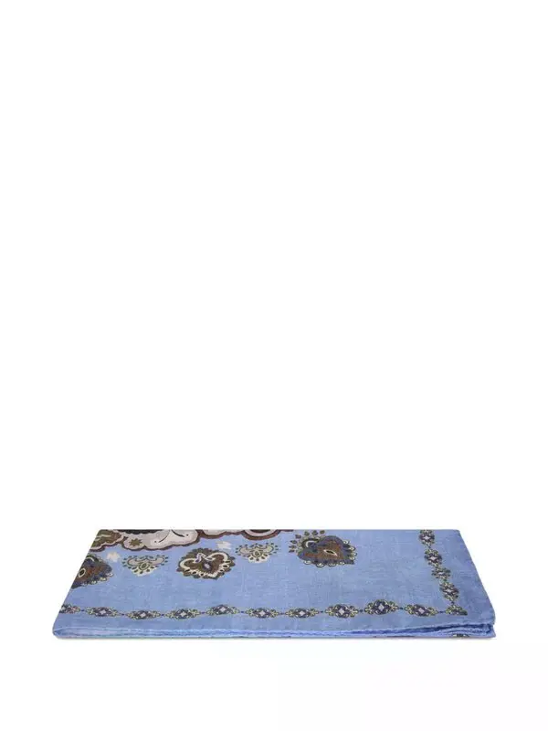 DELL'OGLIO Paisley-print Scarf - Blue