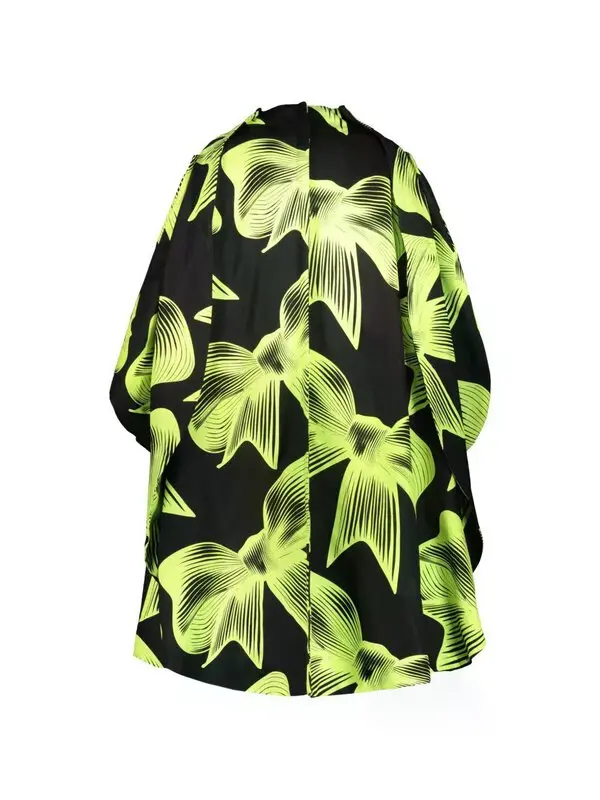 Comme Des Garçons Bow-print Oversized Coat