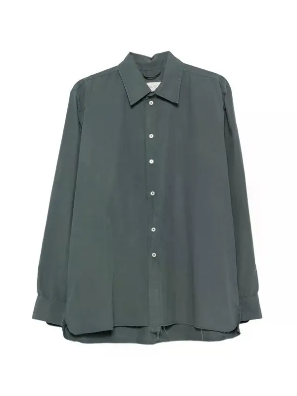 CAMIEL FORTGENS Raw-edge Long-sleeve Shirt