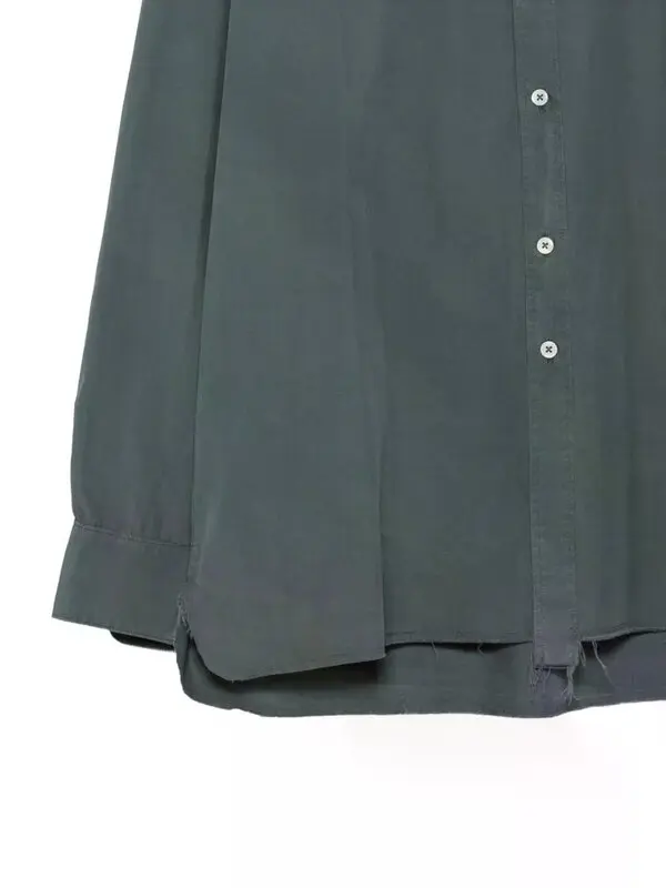 CAMIEL FORTGENS Raw-edge Long-sleeve Shirt