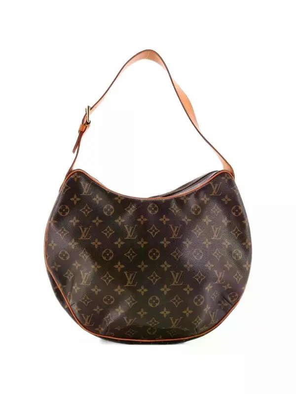 LOUIS VUITTON Croissant Handbag Monogram Canvas Gm Hobo Bag - Brown