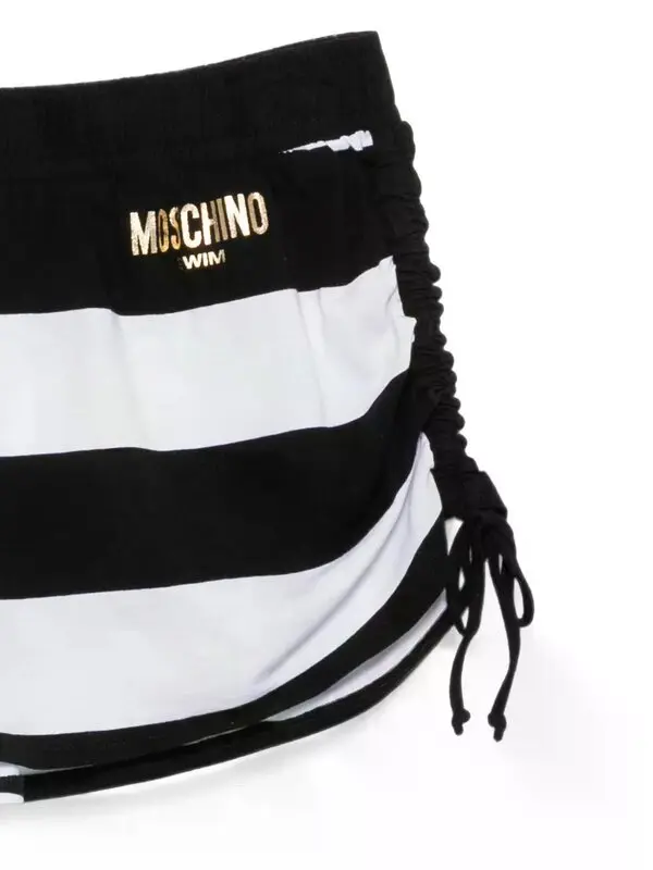 Moschino Striped Drawstring Shorts