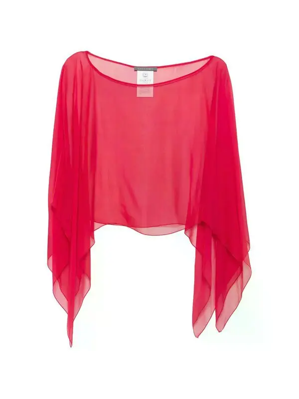 Alberta Ferretti Boat-neck Tunic - Red