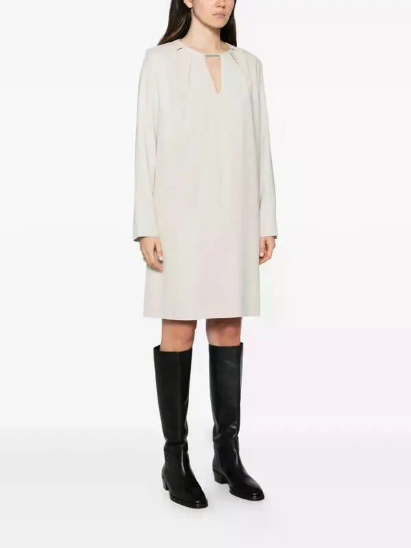 Antonelli Firenze Lidia Cut-out Pleated-detail Dress