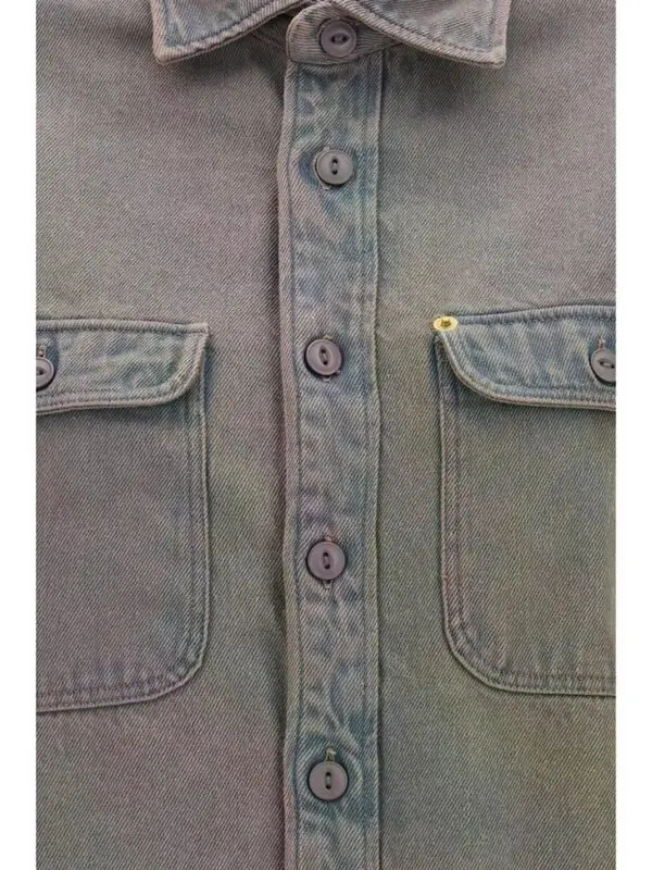 DEPERLU Button-up Denim Shirt