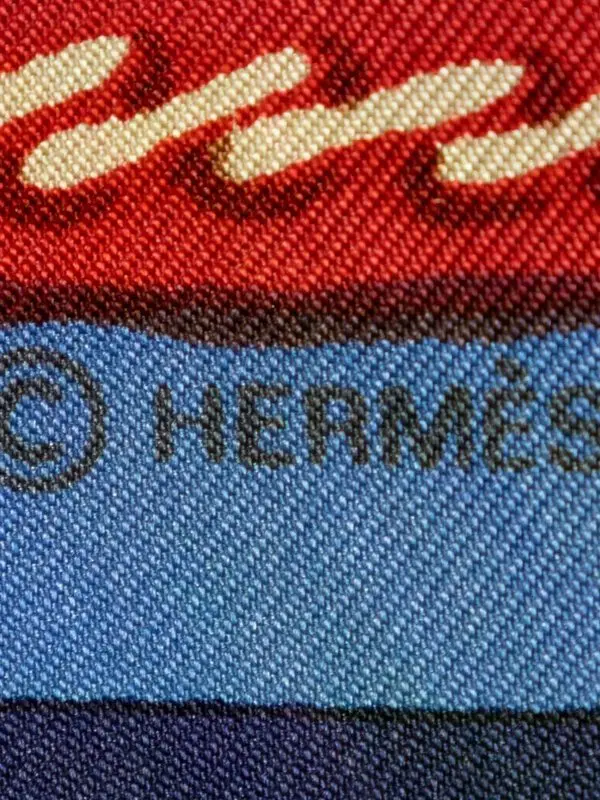 Hermès La Chasse En Afrique Silk Scarf - Blue