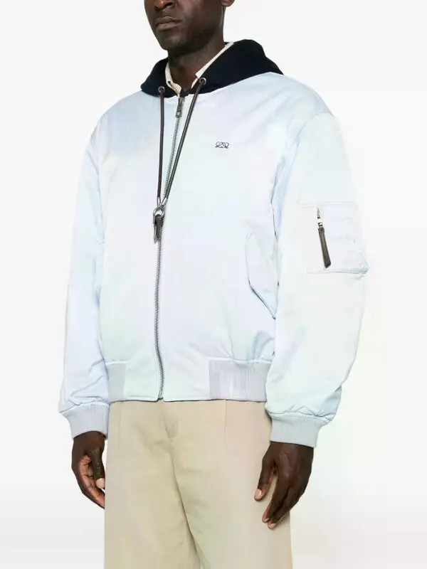 Loewe Zip-fastening Hooded Bomber Jacket