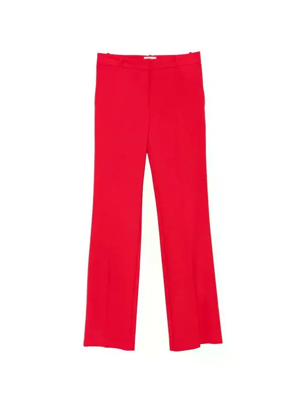 Elisabetta Franchi Pressed-crease Tailored Trousers - Red