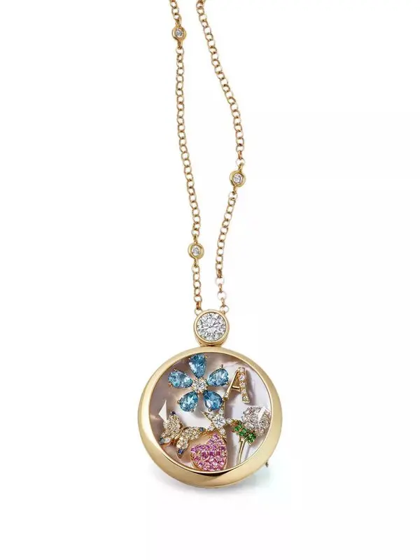 Loquet True Blue Periwinkle Charm - Gold