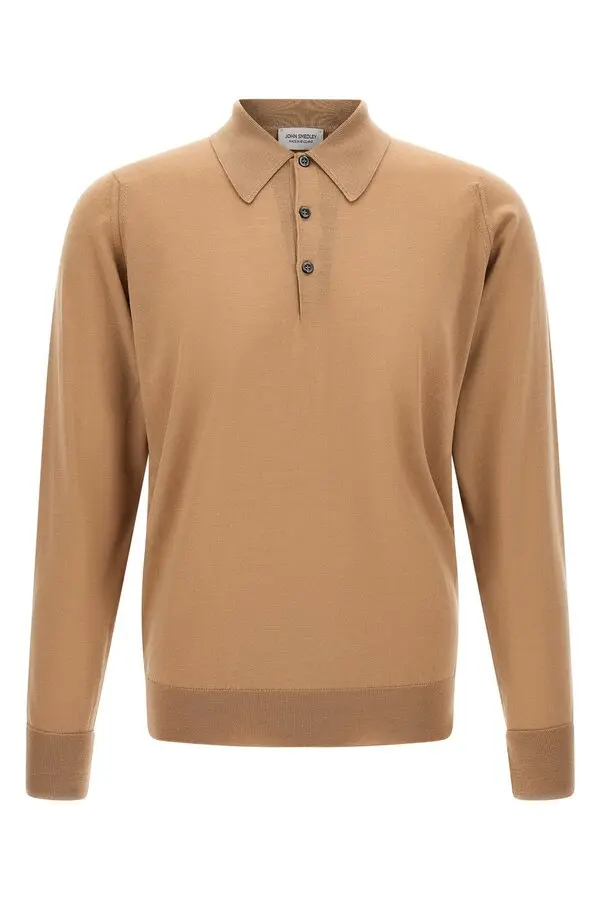 John Smedley Dorset' Polo Shirt - Beige