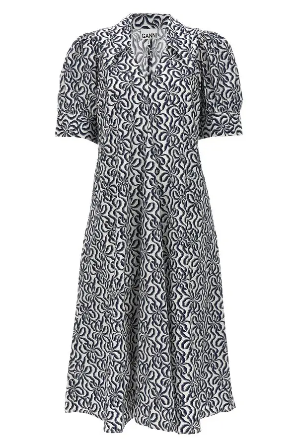 GANNI Printed Dress - Multi