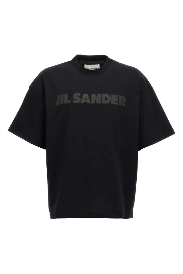 JIL SANDER Logo Print T-shirt - Black