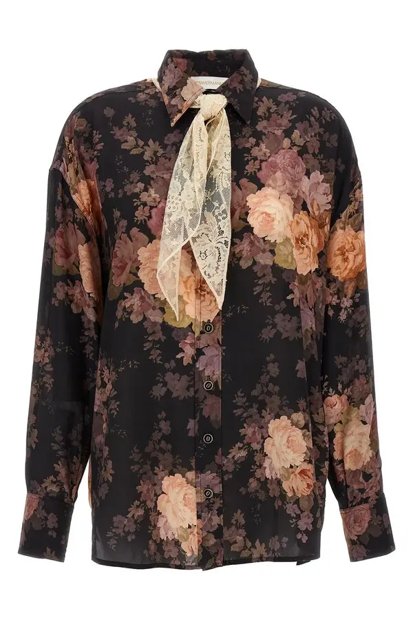 Zimmermann Illustration Lace Scarf' Shirt - Multi