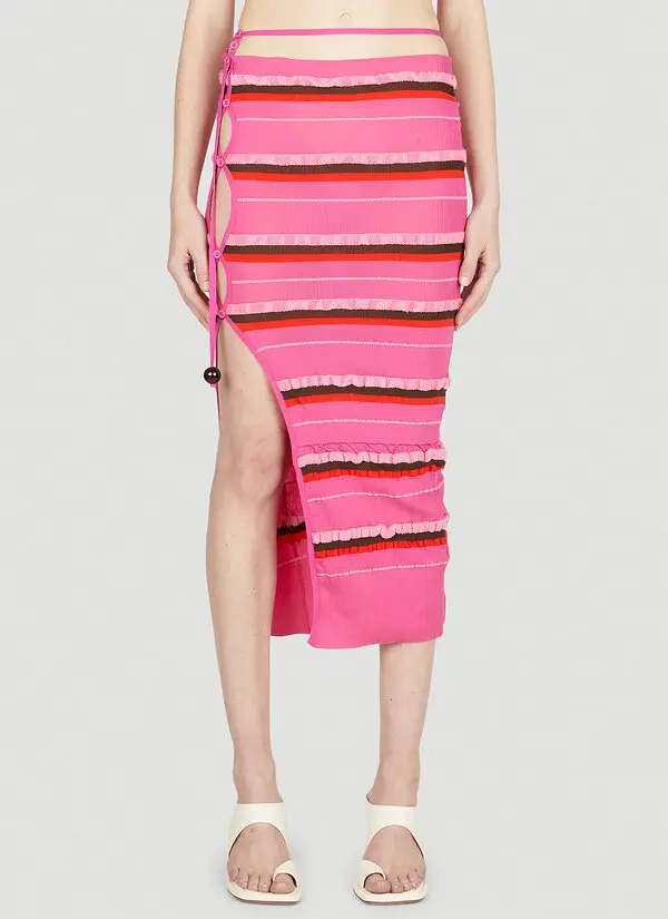 Jacquemus La Jupe Maille Concha Skirt - Pink