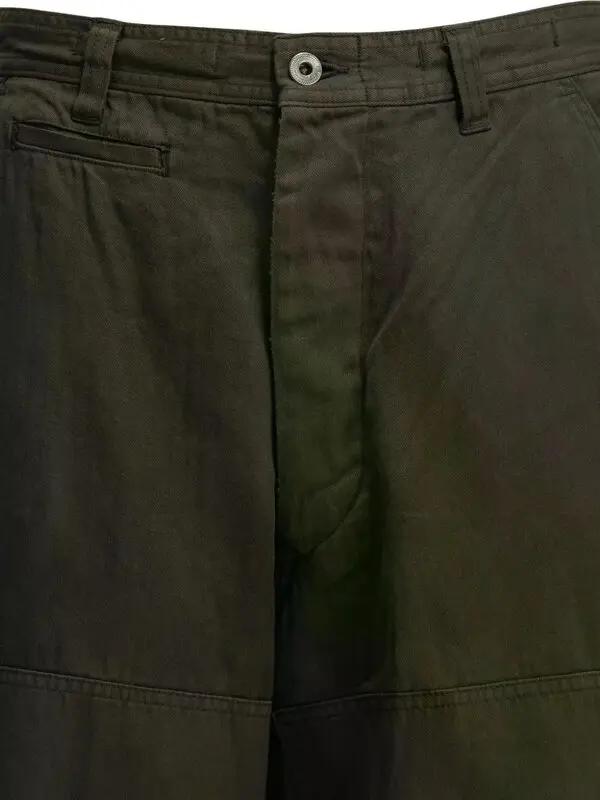 A.PRESSE Herringbone-weave Cargo Trousers