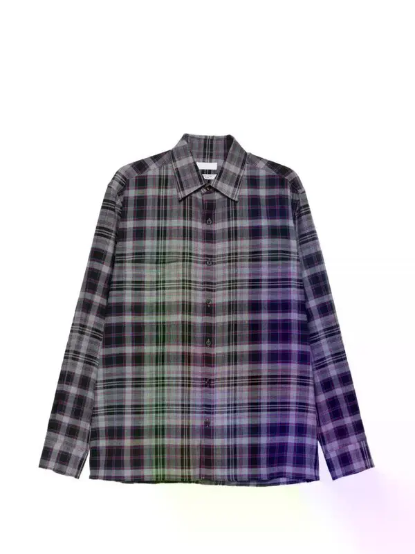 CELLAR DOOR Check-pattern Long-sleeve Shirt