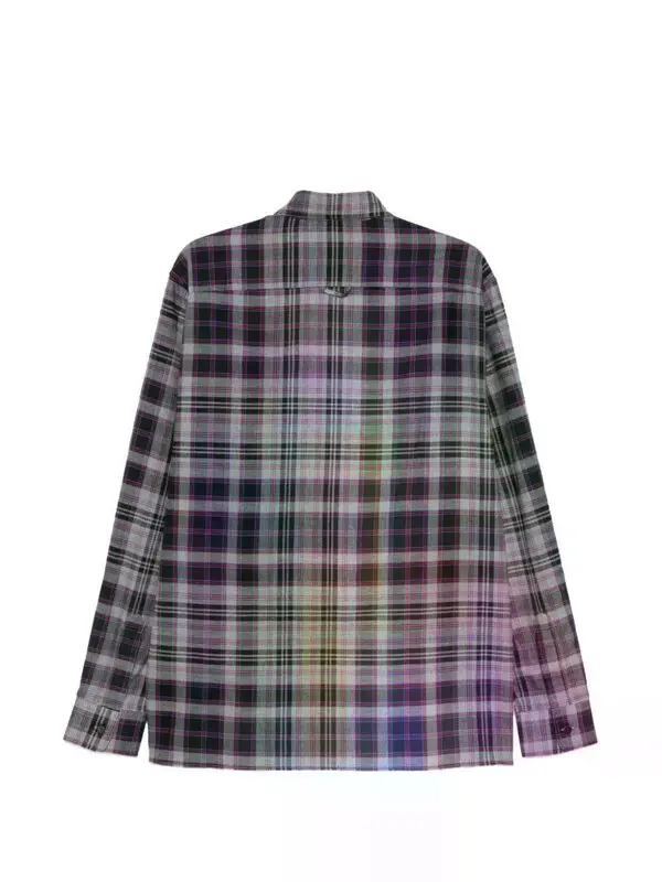 CELLAR DOOR Check-pattern Long-sleeve Shirt